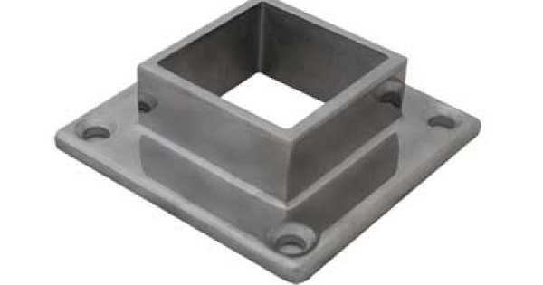 Square Tube flange 50.8mm, 316 Mirror Finish - SG-004