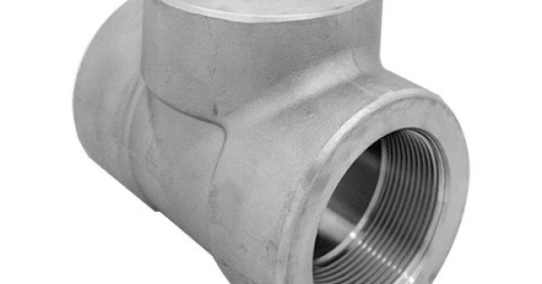 BSPT Reducing Tee 50 x 40 Nb, Grade 316, 3000LB