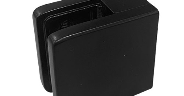 Black Square Glass Clamp Flat base 8-12mm - 5555